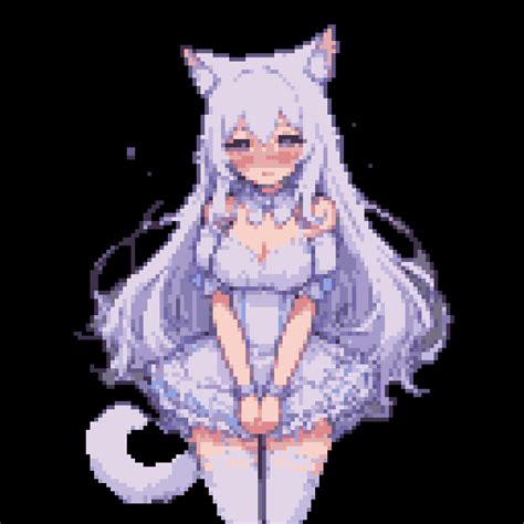 Shy Neko Girl Blushing Innocent Charm