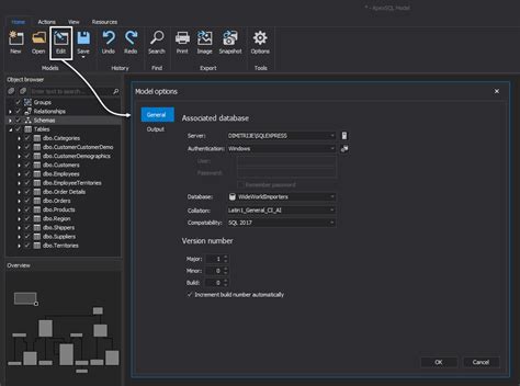 ApexSQL Model Screenshot Tour
