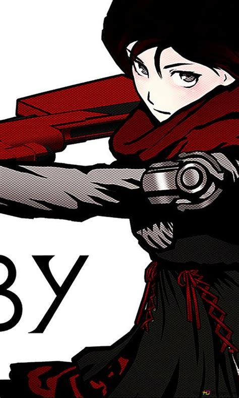 Rwby Ruby Rosesniper Scythrose Symbol Hd Wallpaper Download