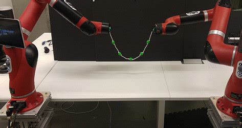 Deformable Linear Object Handled By Two Robotic Manipulators