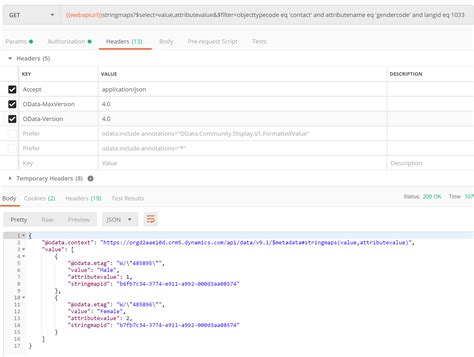 使用dynamics 365 Ce Web Api查询数据加点料及选项集字段常用查询 微软mvp15 18罗勇 博客园