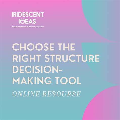 Free Choose The Right Structure Decision Making Tool