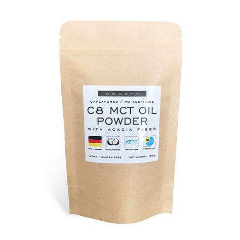 Pure C8 Mct Oil Powder With Acacia Fiber Zero Net Carb