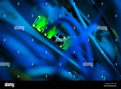 Core Switch Technology In Network Room Place Stock Photo Alamy