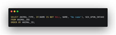 MySQL 프로그래머스 IS NULL