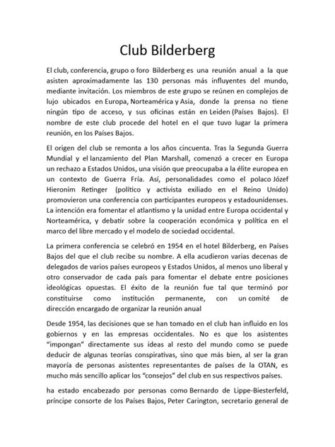 Club Bilderberg Pdf