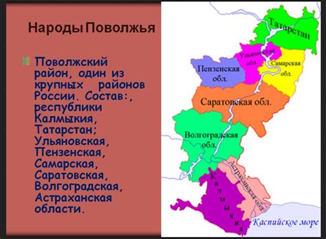 Карта народов поволжья
