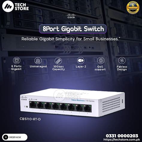 Cisco Business Cbs110 8t D Unmanaged Switch 8 Port Ge Renewed