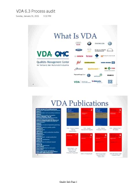 Vda 63 Process Audit Pdf