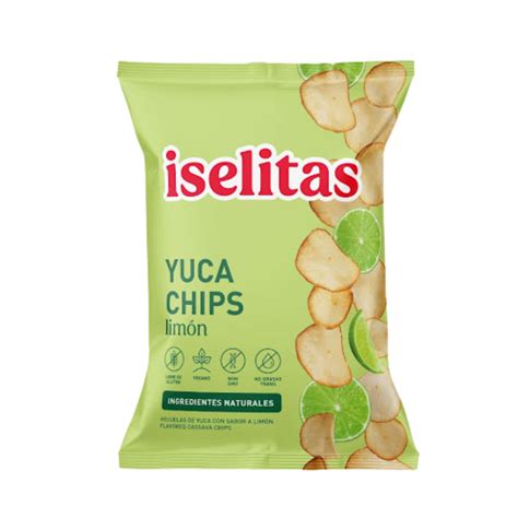 Yuca Chips Sabor A Limon Iselitas 180gr Cartago Online