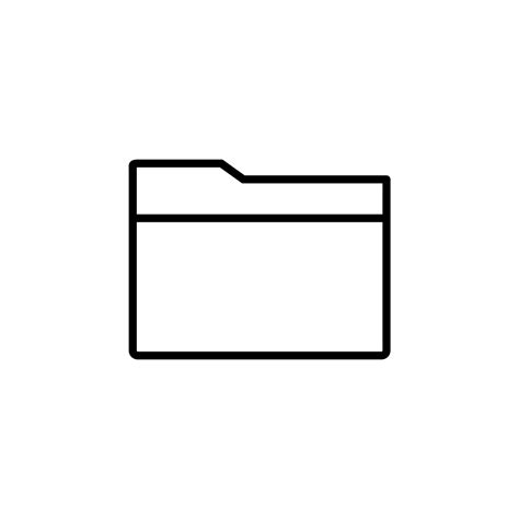 Open Folder Icon Vector Isolated Vector Art At Vecteezy