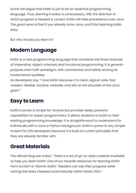 Kotlin A Beginners Guide Pdf Programming