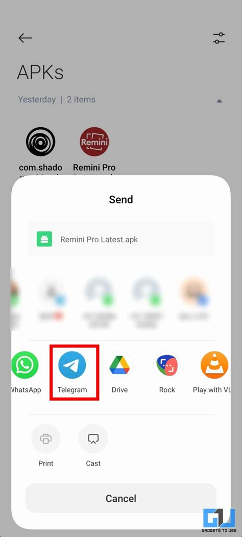 how to share files in telegram without sender name and caption