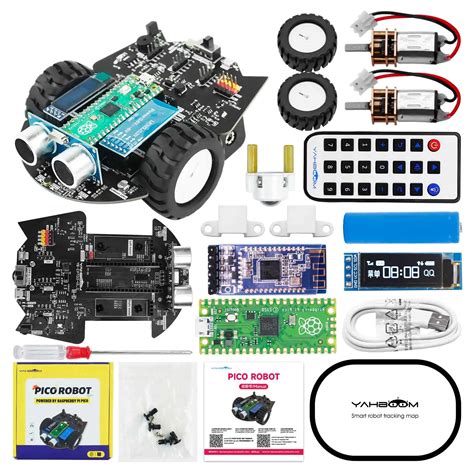 Yahboom Raspberry Pi Pico Robot Car Kit Open Source Micropython