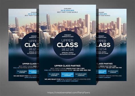 Upper Class Party Flyer Flyer Templates ~ Creative Market