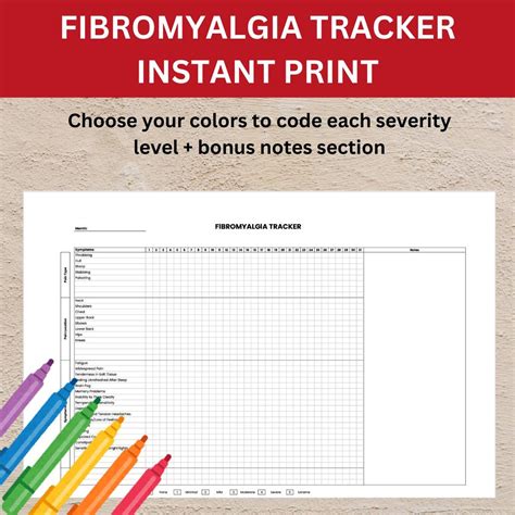 Fibromyalgia Tracker Printable Pdf Fibromyalgia Symptoms Fibromyalgia