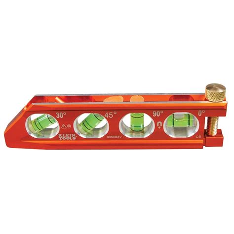 Klein Tools Aluminum 625 In 4 Vial Magnetic Conduit Level 935ab4v At
