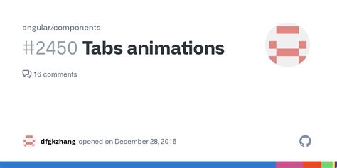 Tabs Animations Issue Angular Components Github