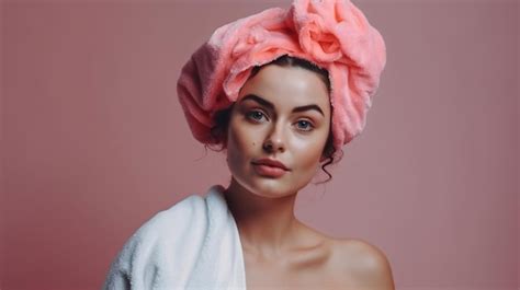 Premium Ai Image Girl In Towel