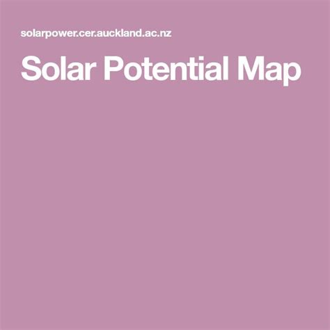 Solar Potential Map Solar Map Potential