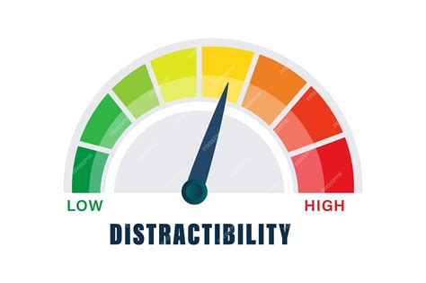 Premium Vector Distraction Measuring Device With Arrow And Scale