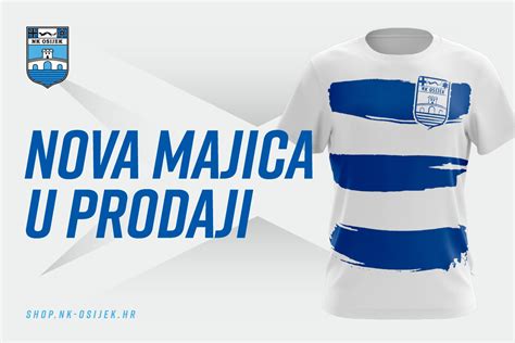 U Prodaji Nova Bijelo Plava Navija Ka Majica Vijesti Nogometni Klub Osijek