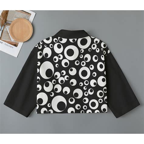 Googly Eyes Bolero Whimsigoth Weirdcore Cropped Jean Jacket Everything Everywhere All At Once