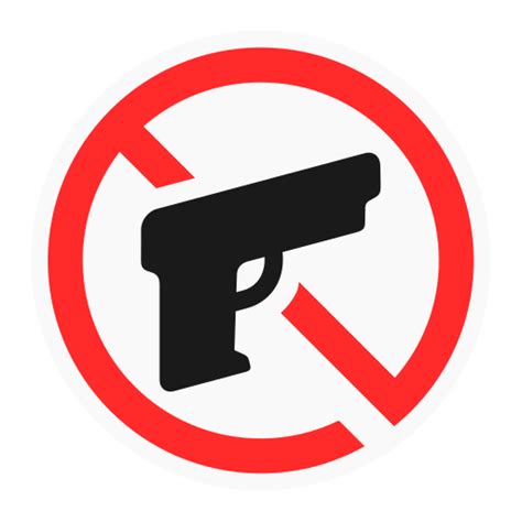 No Weapons Generic Flat Icon