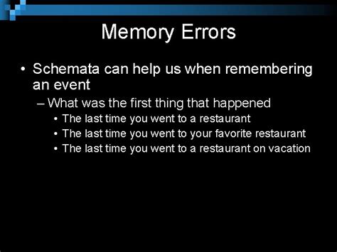 Remembering Complex Events 1 Remembering Complex Events In