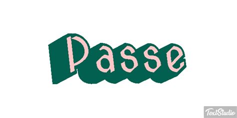 Passé Word Animated  Logo Designs