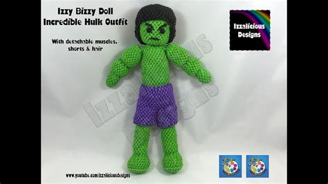 Loomigurumi Izzy Bizzy Doll Incredible Hulk Figure Amigurumi With