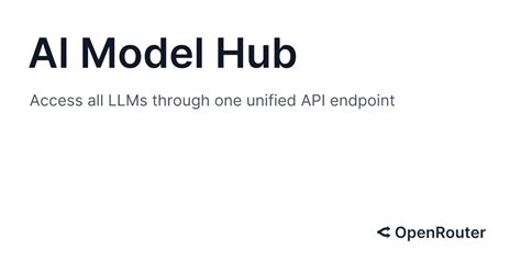 openrouter models access 400 ai models through one api openrouter