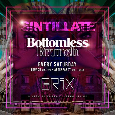 Sintillate Bottomless Party Brunch At Brix London Sintillate