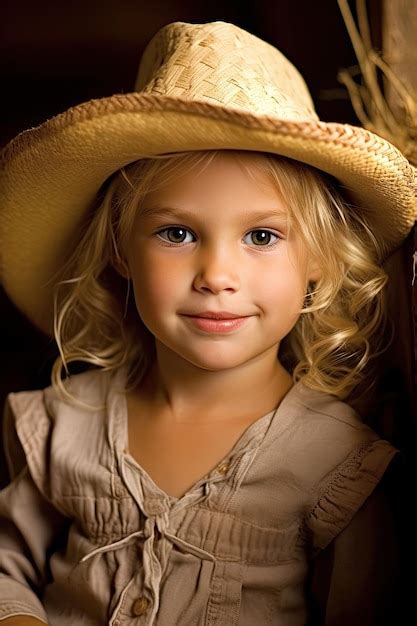 Premium Ai Image A Girl Wearing A Hat Premium Ai Image A Girl Wearing A Hat