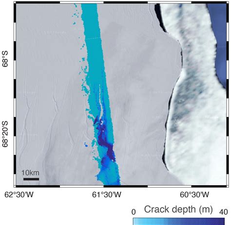 Esa Depth Of Ice Crack