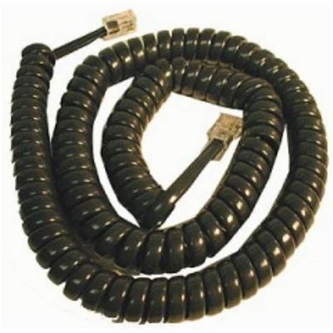 Icc Gcha444012 Fmg 12ft Charcoal Handset Cord