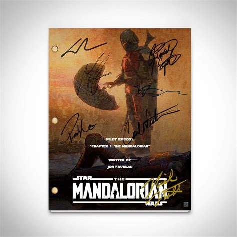 The Mandalorian Pilot Transcript Limited Signature Edition Rare T