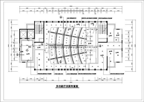 某地多功能厅装修设计施工图（全套）多功能厅土木在线