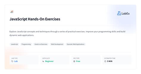 Laboratório De Programação Javascript Exercícios Práticos Labex