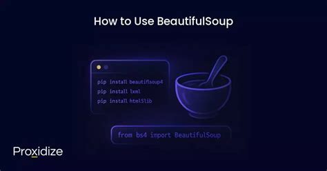 Image Of A Terminal Showing How To Install Beautifulsoup With A Bowl Of