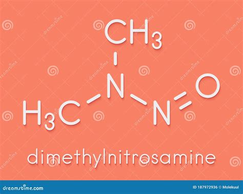 N Nitrosodimethylamine Ndma Dimethylnitrosamine Dmn Molecule It Is Human Carcinogen Poison