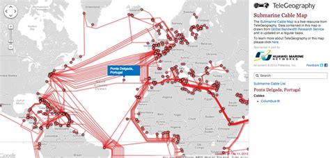 Map Of The Internet Cables