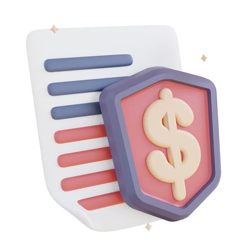 3d Illustration Financial Security Documents 18245240 Png