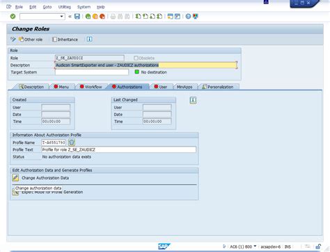 Authorization Object