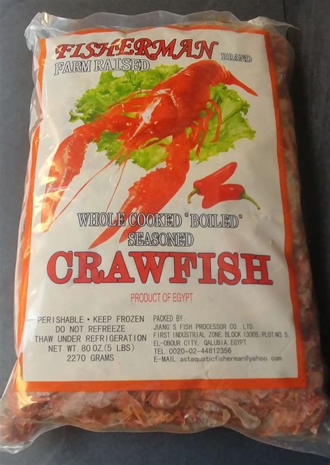 Whole Cooked Crawfish Seasoned Seafoods Of The World Fresh Fish