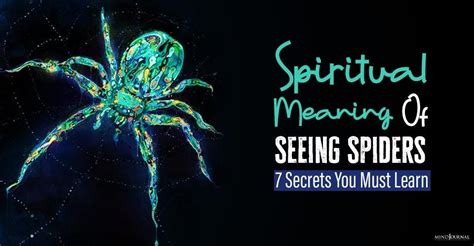 7 Deep Spiritual Meanings Of Seeing Spiders Often By The Minds