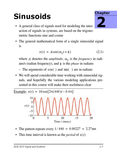 Signals And Systems Ch2 Pdf Trigonometric Functions Sine