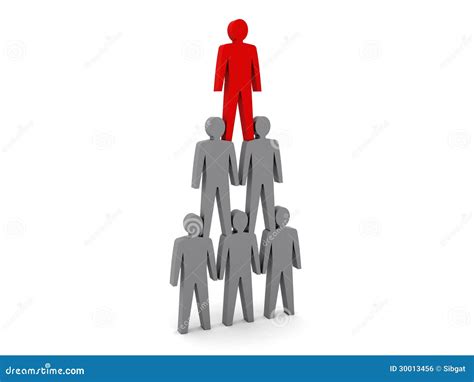 3d Human Pyramid Royalty Free Stock Image 17380660
