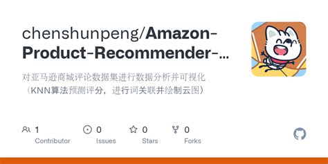 Github Chenshunpeng Amazon Product Recommender System Knn