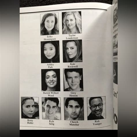 Playbill Mean Girls Art Mean Girls Broadway Musical Obc Autographed